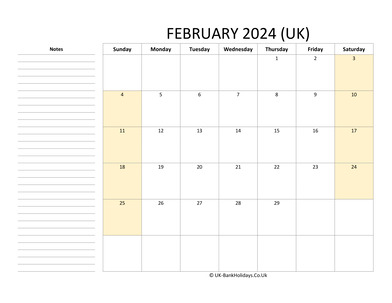 2023 Printable Calendar Templates for United Kingdom | UK-BankHolidays ...